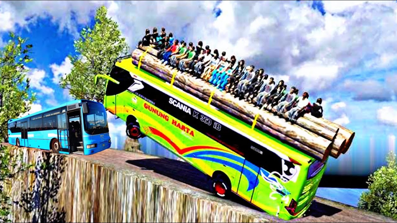 The Danger Zone: Bus Driver's Close Call on a Deadly Road 😱 | Euro ...