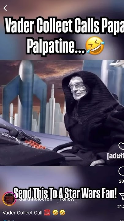Hilarious Star Wars Skit Darth Vader Calls Dad! 🤣 #starwars # ...