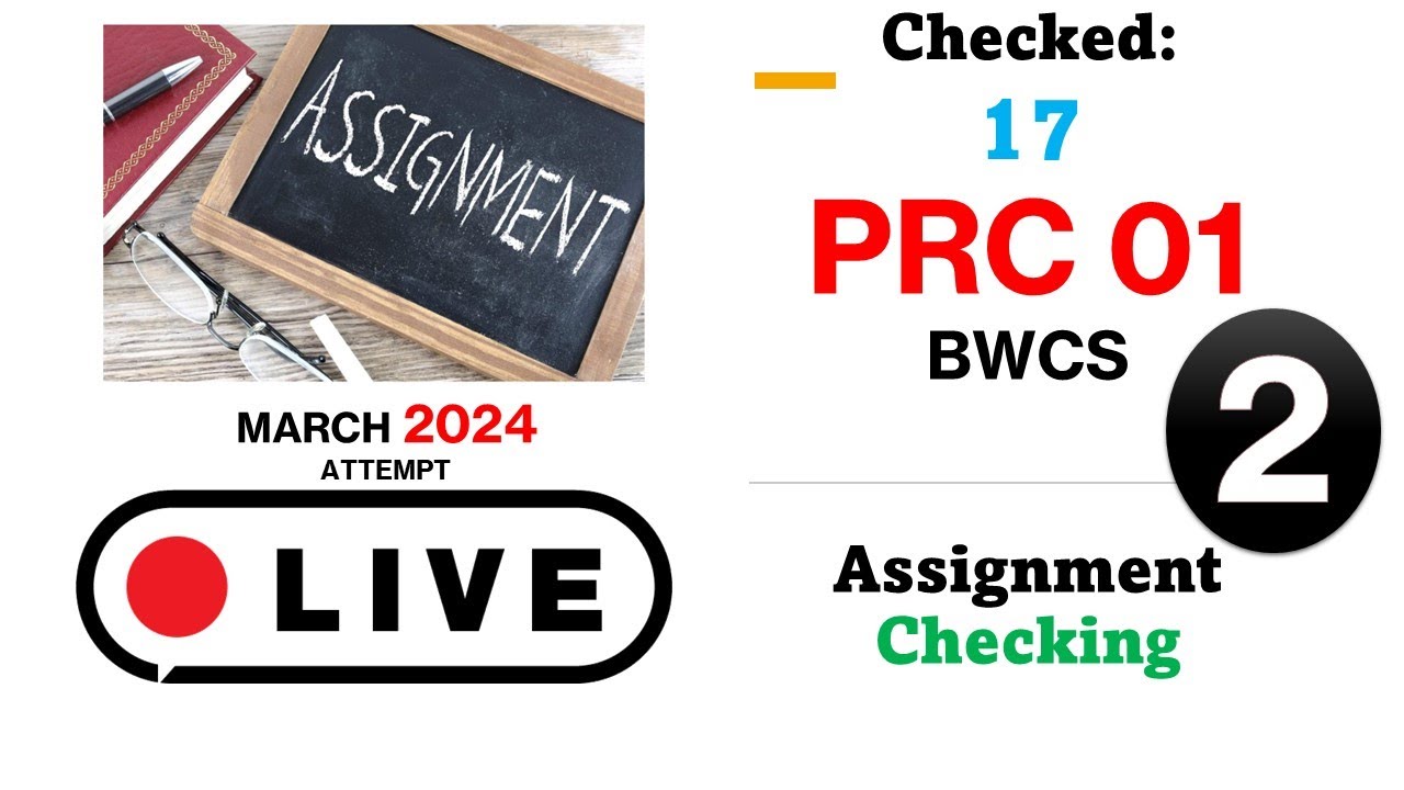 PRC 01| ASSIGNMENT CHECKING | LIVE | Day 2 | #prc #ca #icaplectures # ...