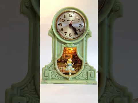 Restored 1950's Mastercrafters swinging girl clock (GG154) - YouTube