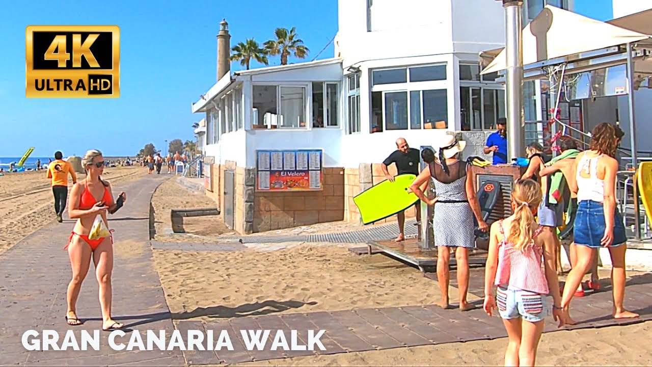 Gran Canaria Maspalomas Costa Meloneras 2020 🥂 Beach & Promenade - YouTube