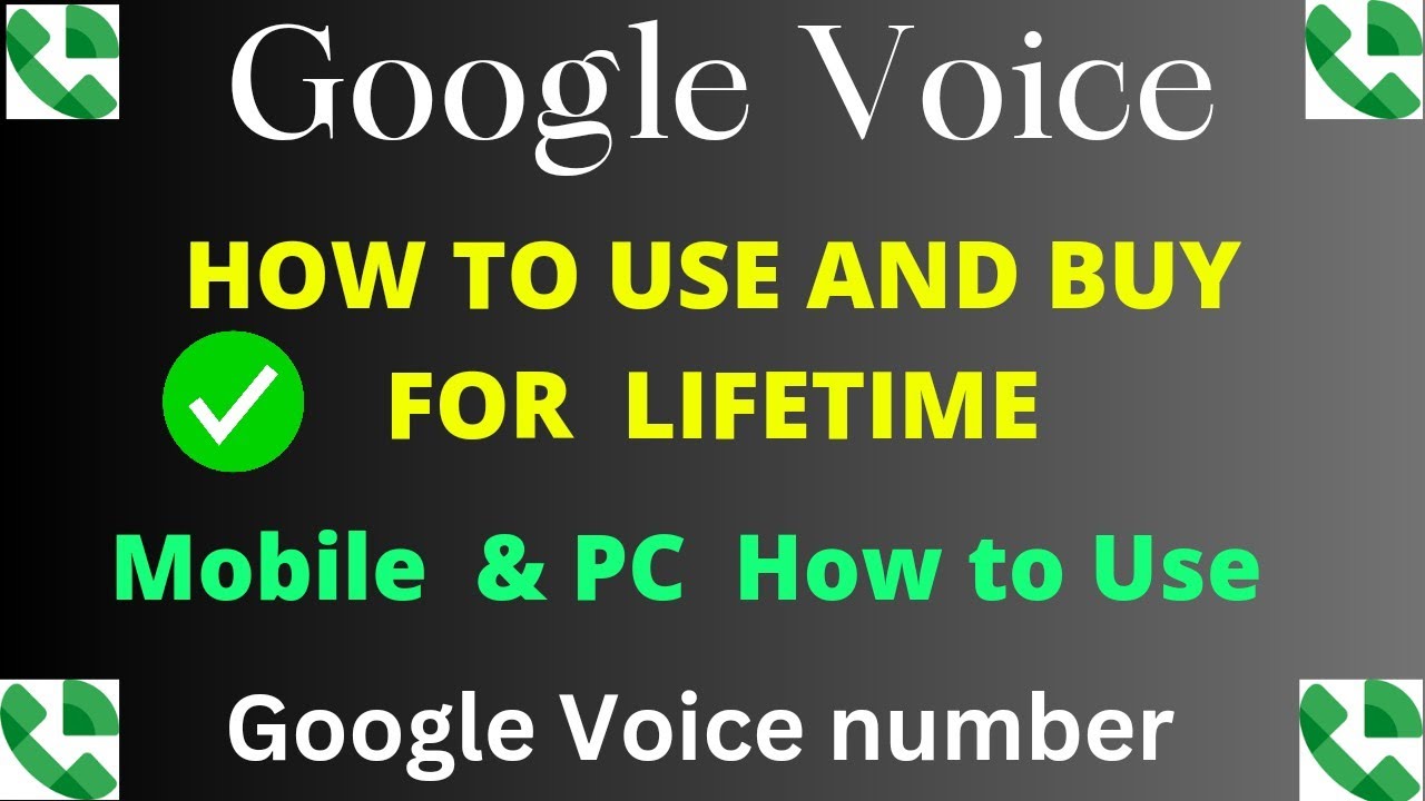 Google Voice New Method 2024-2025 New Gv Complete A to Z setup on Pc ...