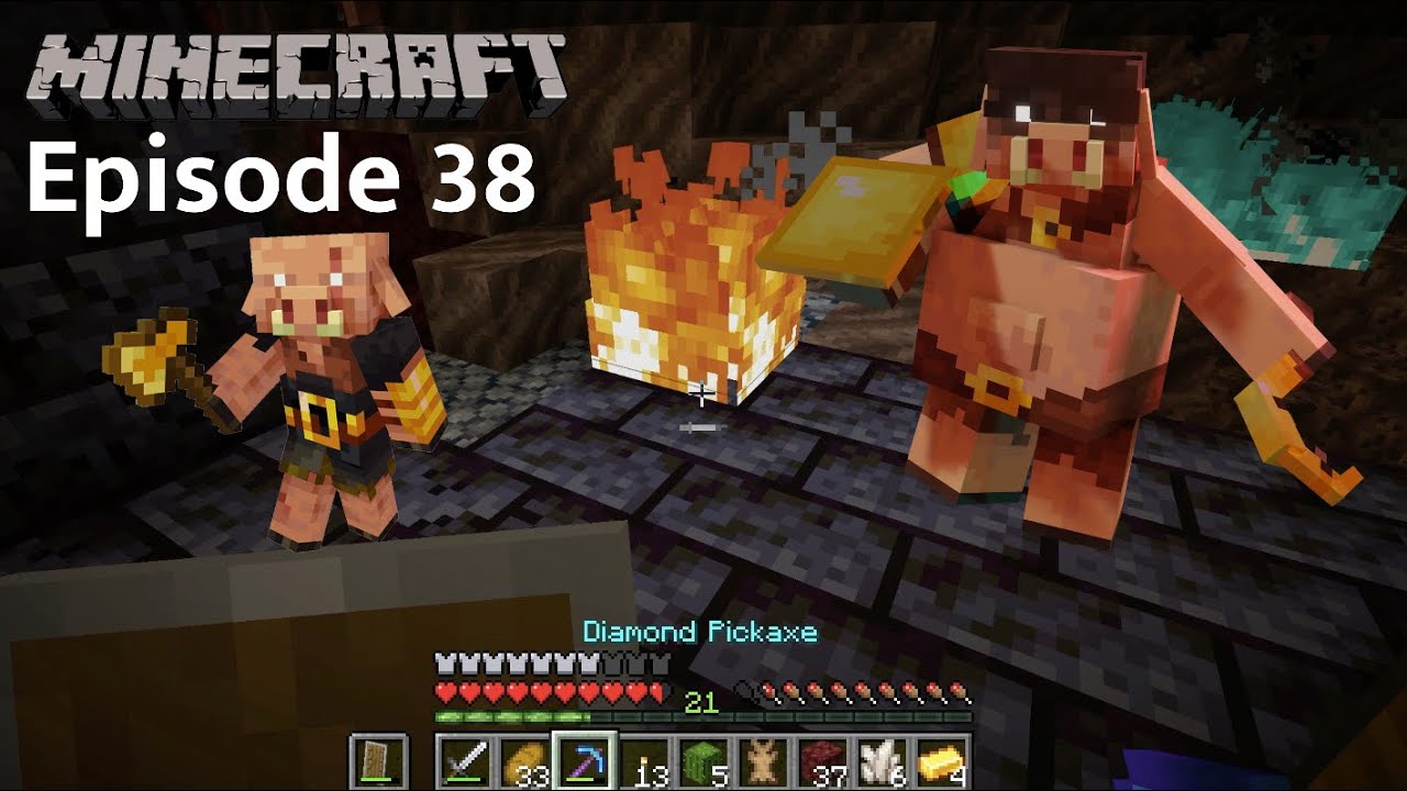 MineCraft PC Lets Play Episode 38 - Looking For A Piglin Chief - YouTube