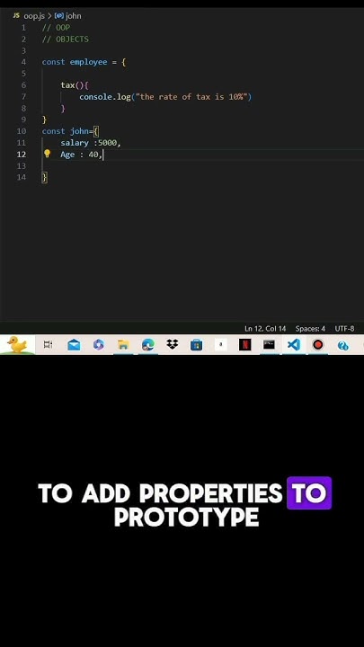 Property In Proto Codingtutorial Coading Programming Codeing Javaprogramming Shorts Viral