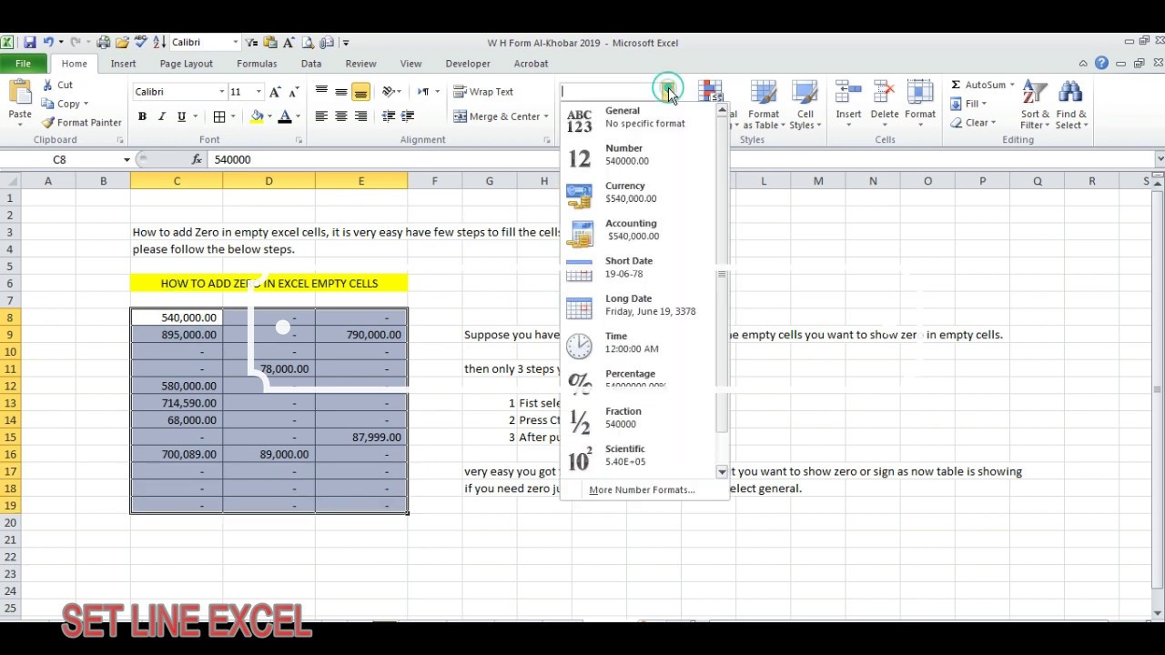 HOW TO PUT ZERO IN EMPTY CELL IN EXCEL YouTube how-to-put-zero-in-empty-cell-in-excel-youtube