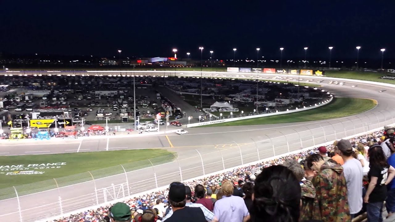 Kansas Speedway Night Race - YouTube