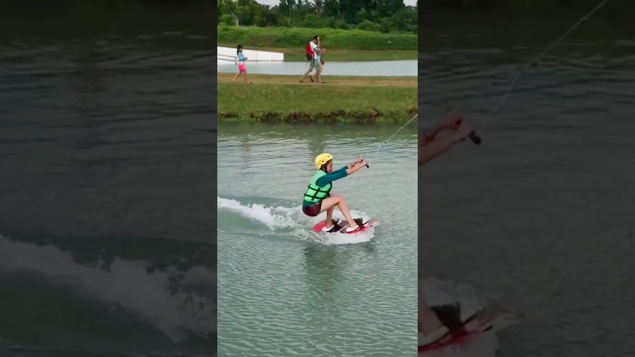 Trying a water sport/Wakeboarding in Camarines Sur Water sports complex ...