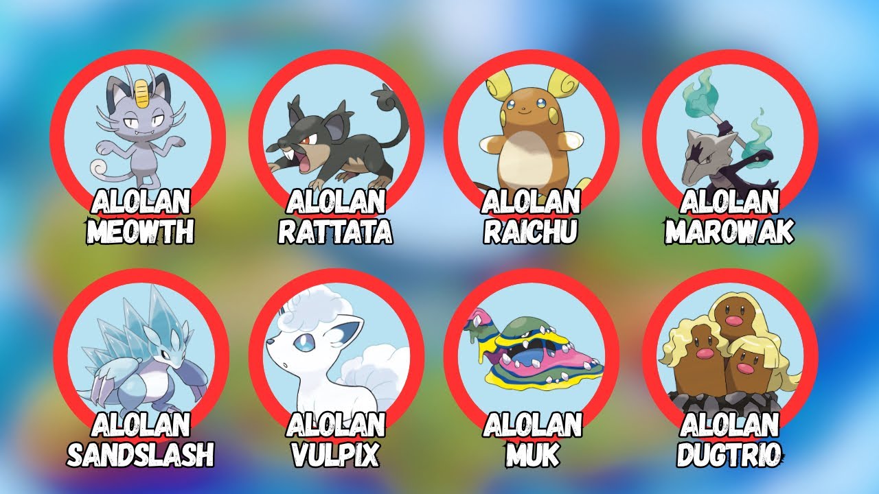 Every Alolan Pokemon Explained in 3:42 - YouTube