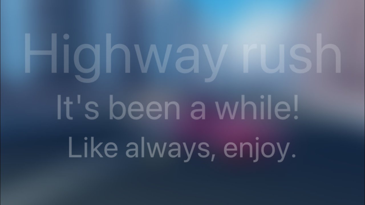 Highway rush - Roblox - YouTube