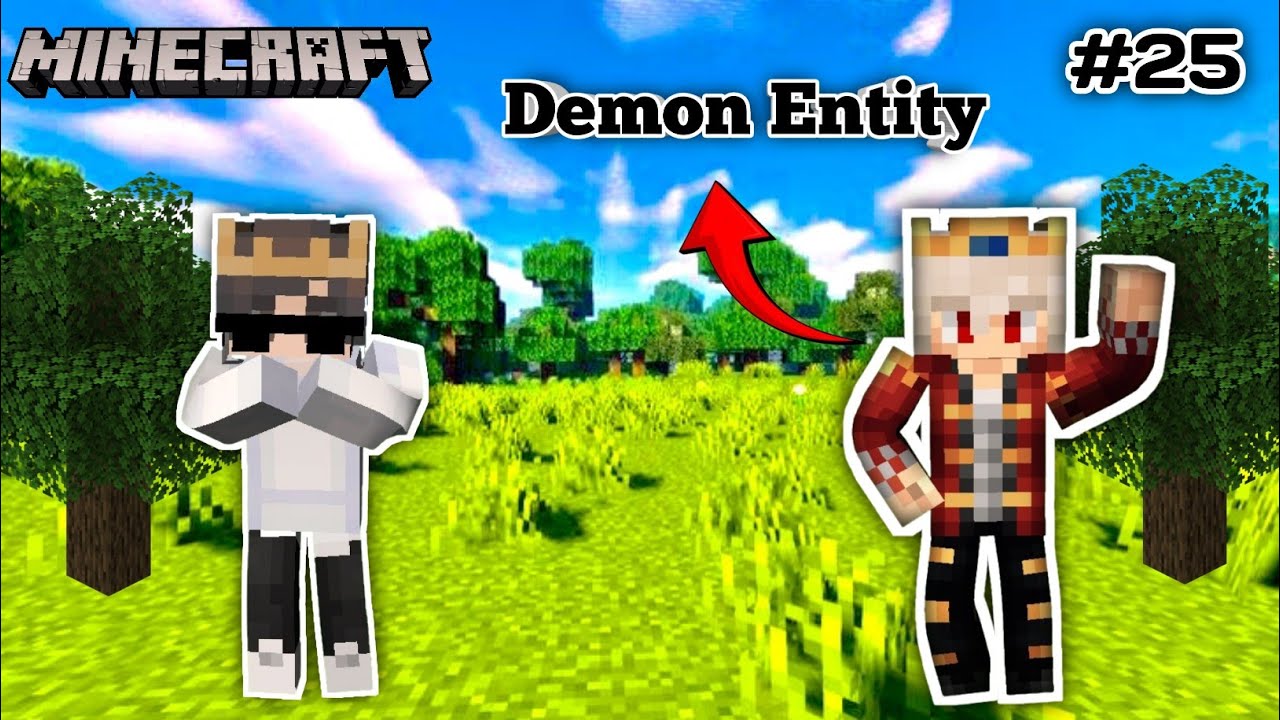 A Stranger Demon Entity Attack On Mine Kingdom | Minecraft (#25) - YouTube