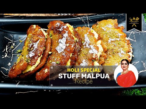 इसके बिना तो होली अधूरी सी है..😍 Stuffed Malpua Recipe | Divya Sharma ...