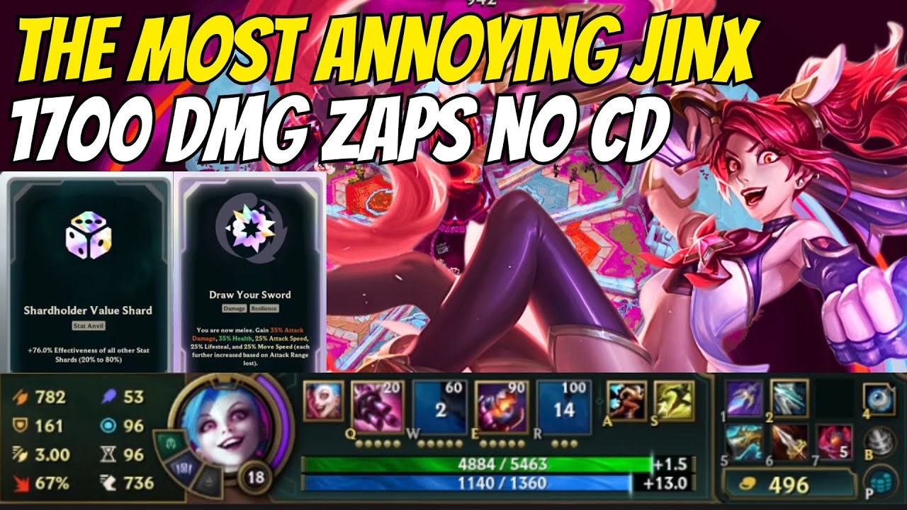 The MOST Annoying Way to Play Jinx in Arena | MAX Range W Spam | A to Z ...