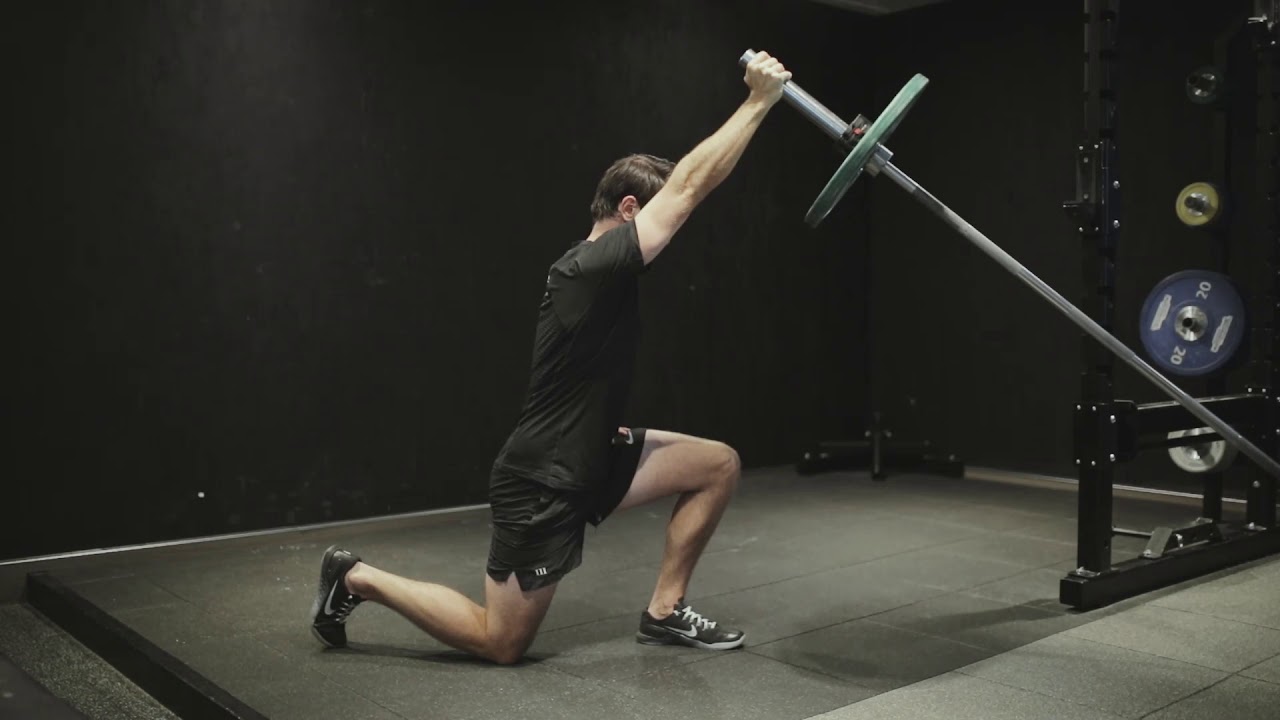 How To Single Arm Landmine Press - YouTube