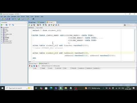 Oracle SQL Class2 of 17 DDL DML commands In Telugu-7709688766 - YouTube