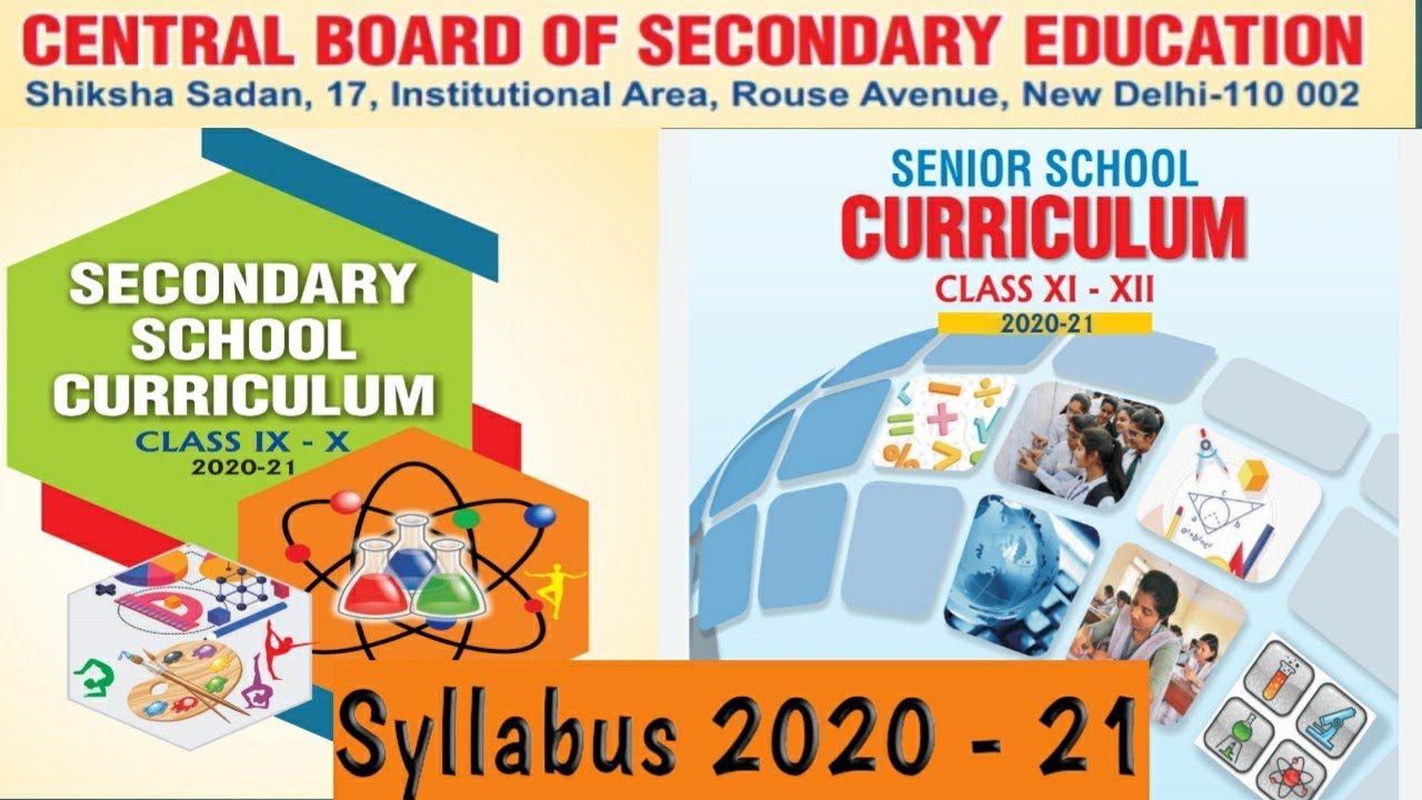 CBSE New syllabus 2020-21| Class 9th to 12th Syllabus 2020 | New ...