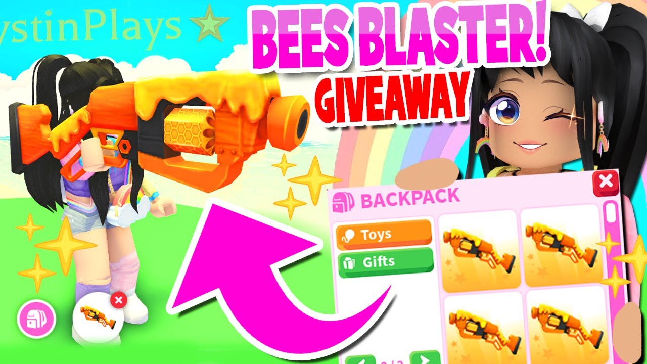 *IT'S HERE* BEES BLASTER in ADOPT ME *GIVEAWAY* (roblox) - YouTube