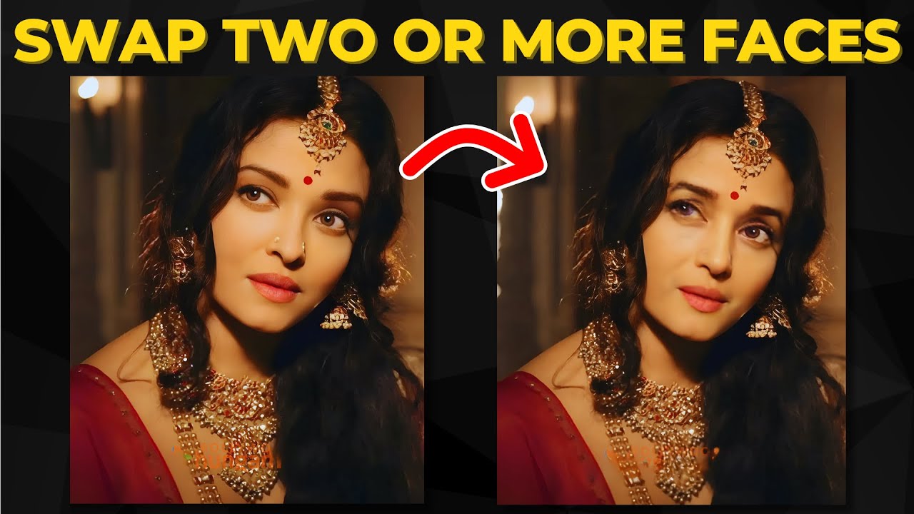 DeepFake Tutorial - Swap Two Or More Faces Easily With High Quality😲👩‍💻| SwapFace Tool #aitools ...