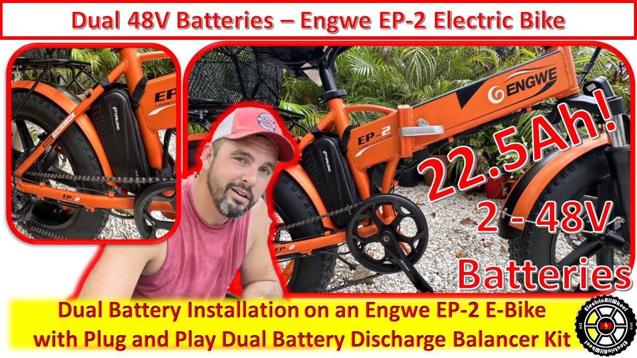 Engwe | EP-2 E-Bike | Plug & Play Dual Battery Balancer Kit Install Two ...