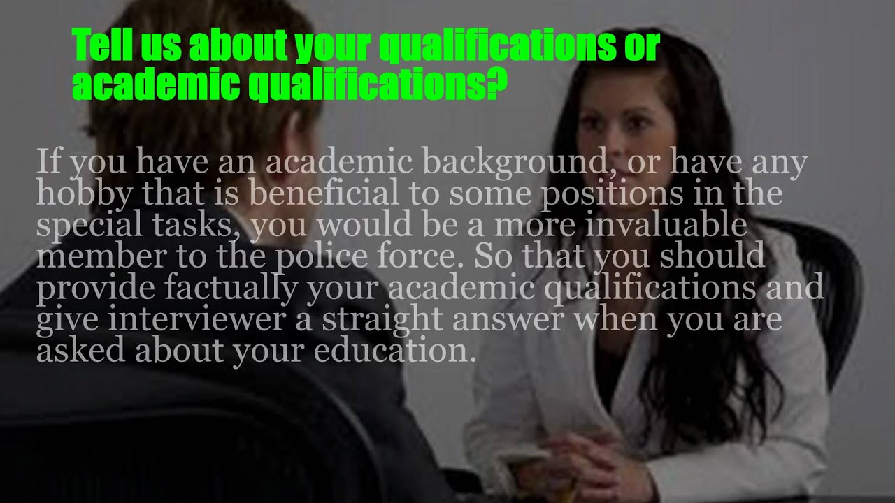 Police commander interview questions - YouTube