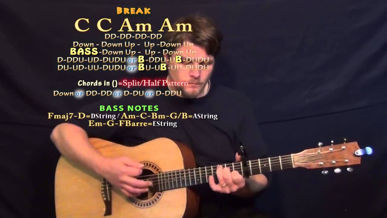 Traveller (Chris Stapleton) Guitar Lesson Chord Chart - Capo 5th - YouTube