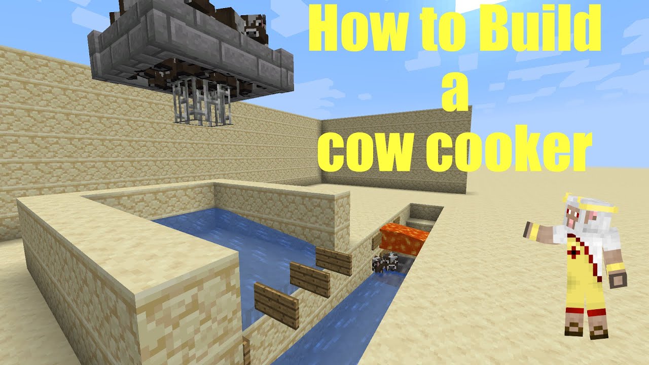 How to build a cow cooker/breeder in Minecraft - YouTube