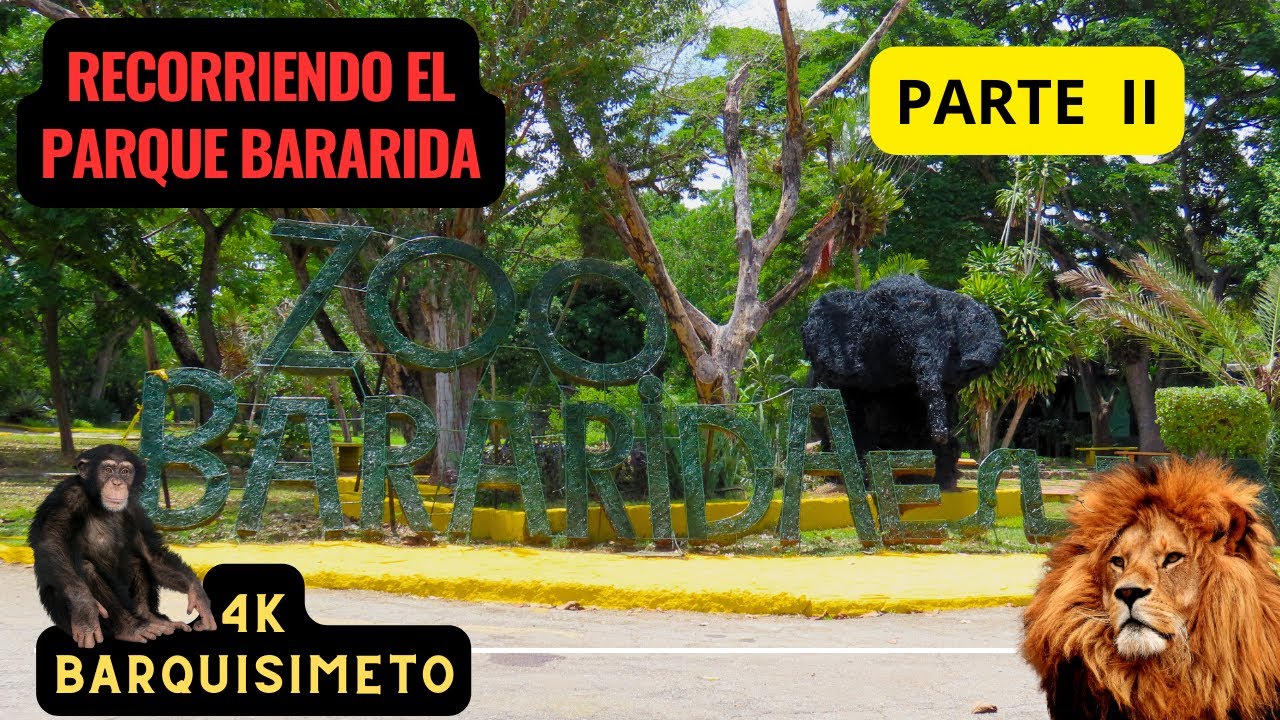 💞👉4K Barquisimeto recorriendo el Parque Zoológico y Botánico Bararida ...