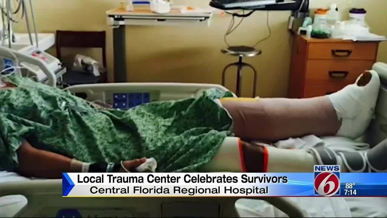 Local trauma center celebrates survivors - YouTube