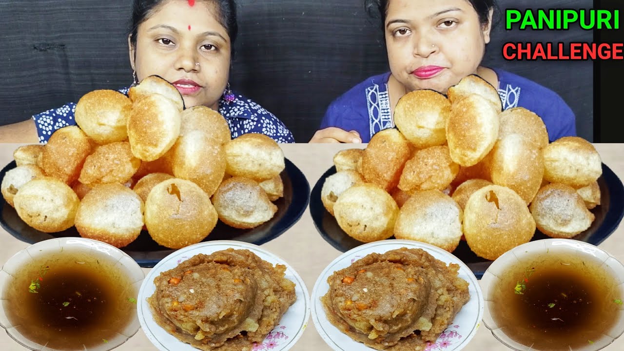BENGALI STREET FOOD JOL FUCHKA EATING CHALLENGE // PANIPURI CHALLENGE ...