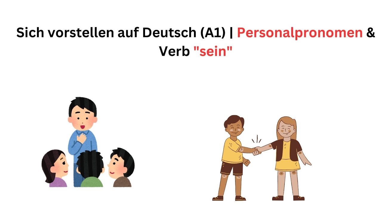 Sich vorstellen auf Deutsch (A1) | Name, Herkunft, Beruf & Hobbys - YouTube