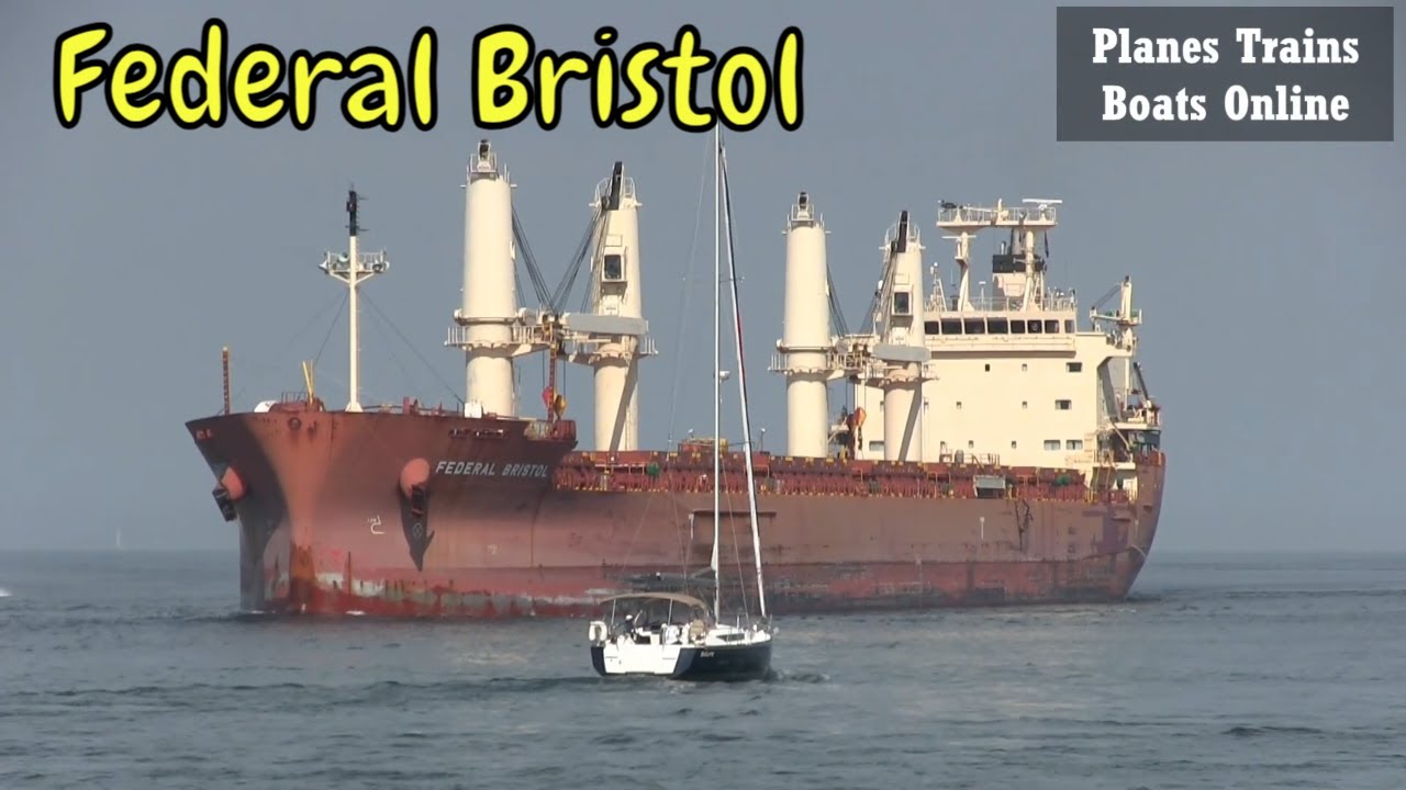 200m Federal Bristol Bulk Carrier Cargo Ship In Great Lakes - YouTube