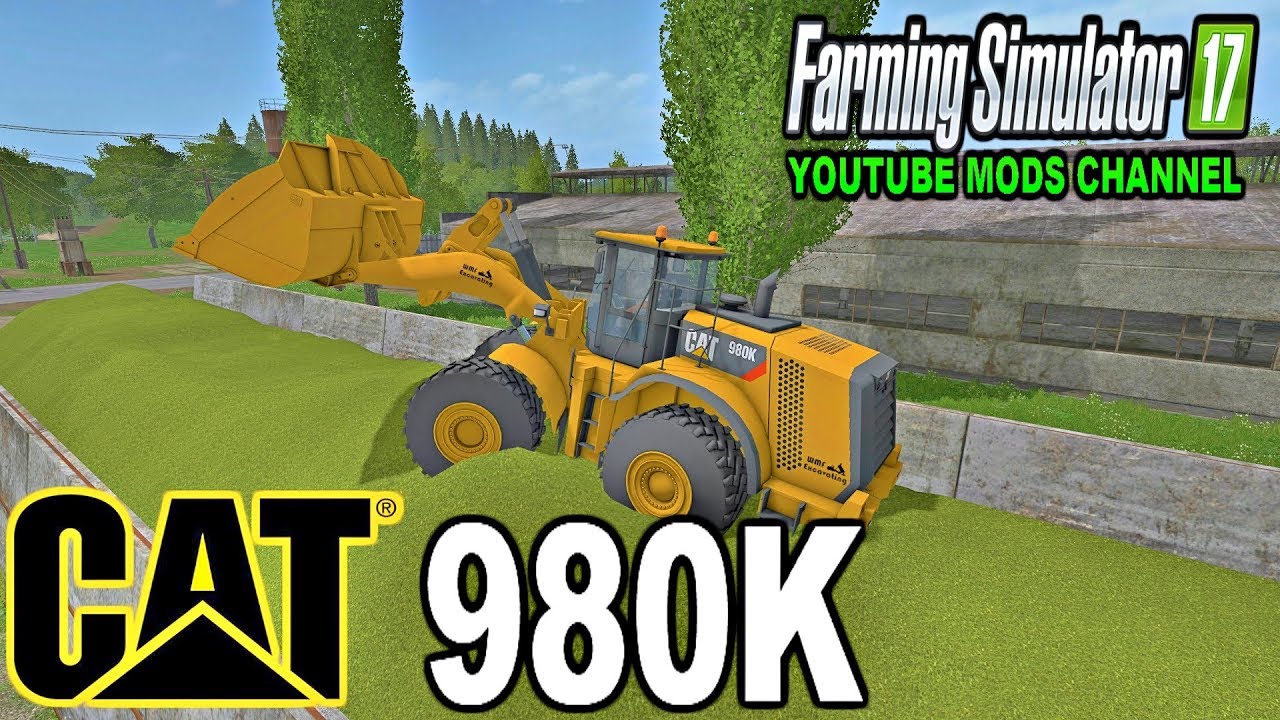 Farming Simulator 2017 Mods CAT 980K Loader Chaff Compacting Timelapse ...