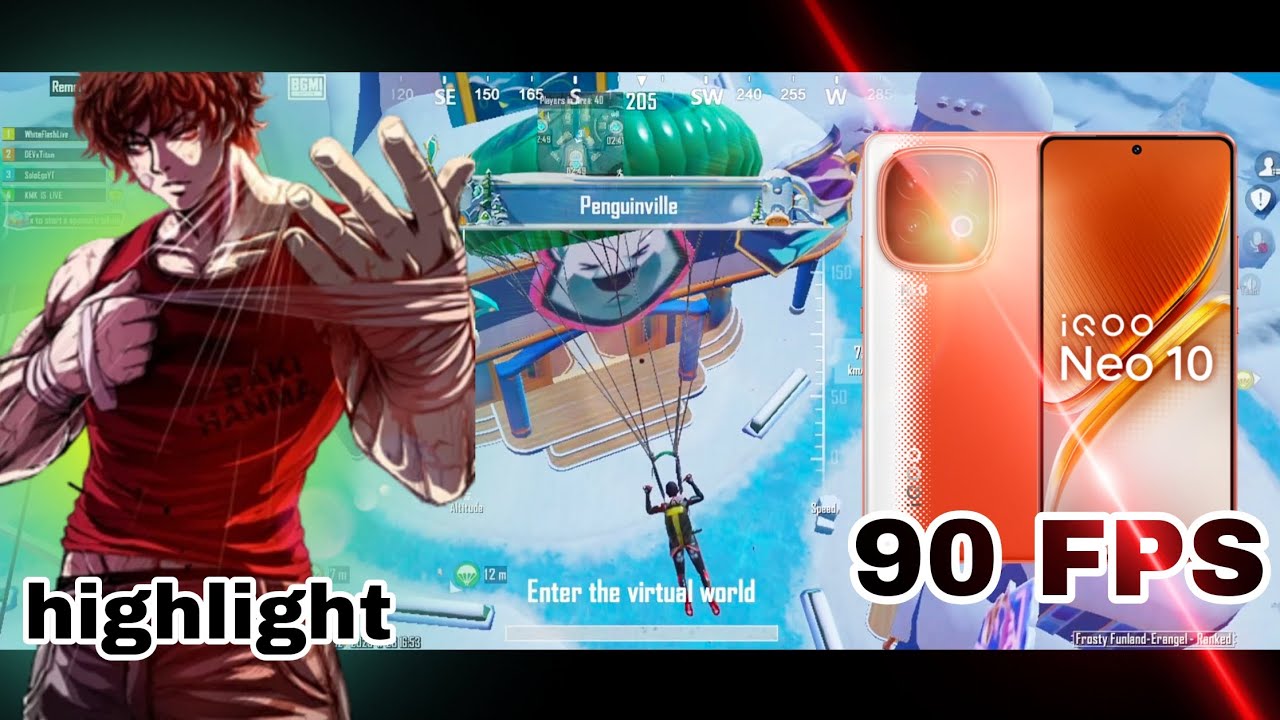 BGMI 90FPS Gameplay | iQOO Neo 10 Highlights ⚡Ultra Smooth + Zero Lag ...