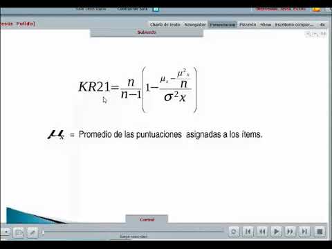 Métodos - Cálculo de confiabilidad - 25 - 9 -2017 - 2 - YouTube