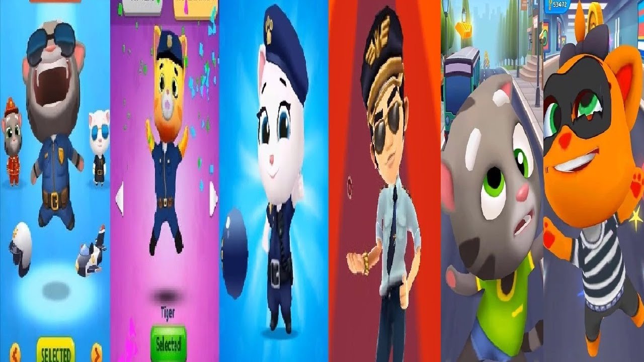 Subway Surfers VS TALKING TOM GOLD RUN VS runner Cat Panda Panda Run ...