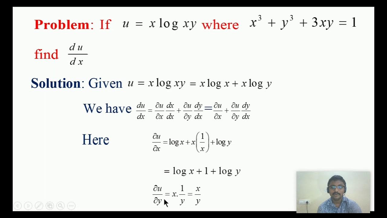Total Derivatives - Multi variable calculus by SK ABDUL SHAKEER - YouTube