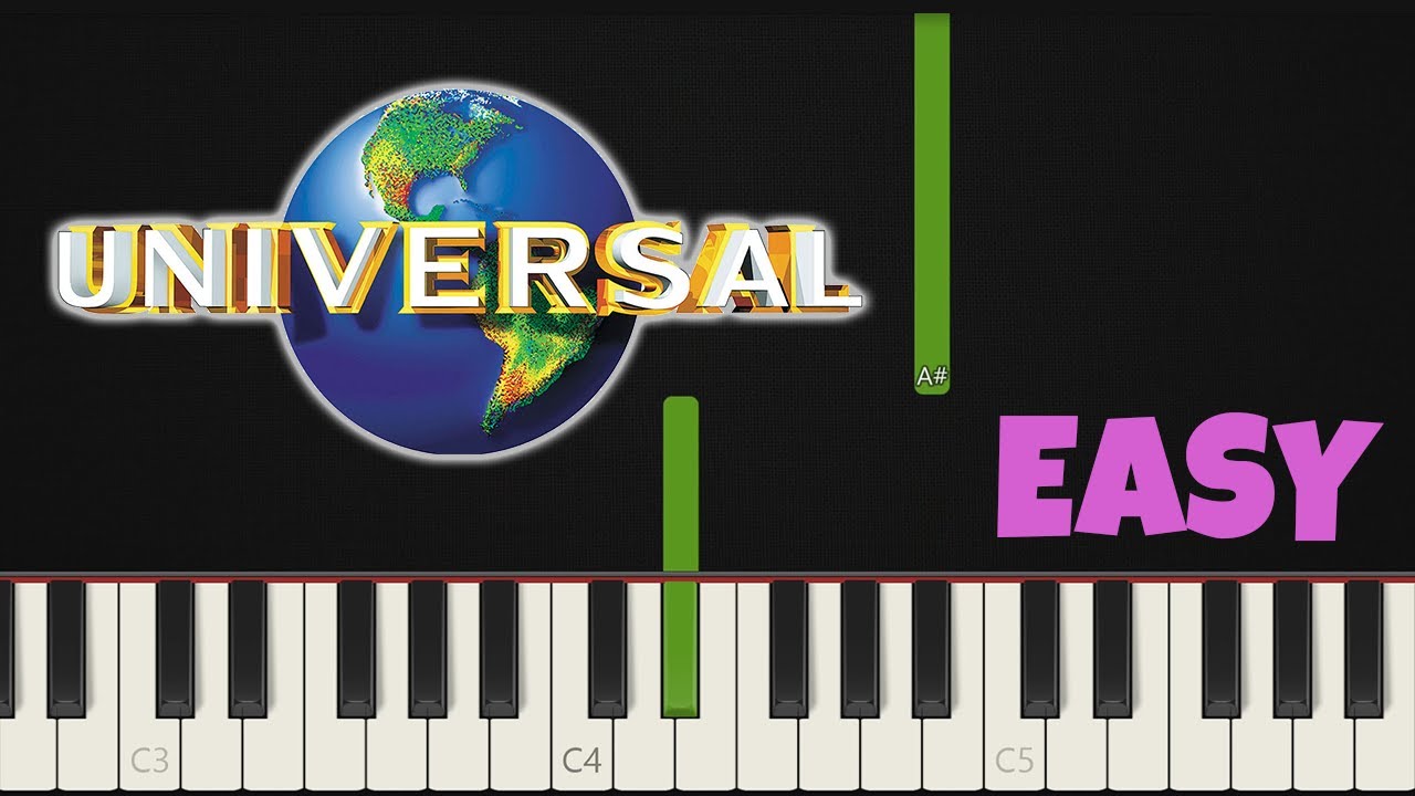 Universal Studios Intro│EASY Piano Tutorial│RIGHT HAND 🤚 - YouTube