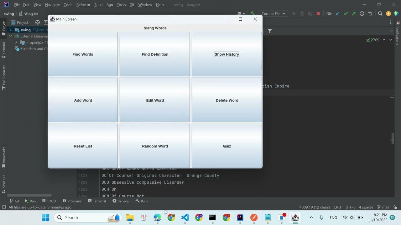 Slang Word Java HCMUS - YouTube