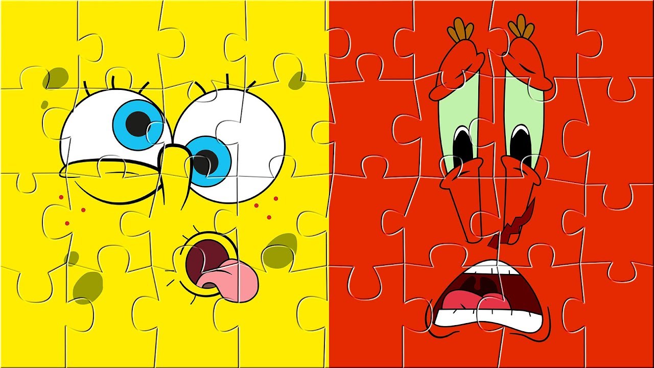 SpongeBob Puzzle Games for kids - YouTube