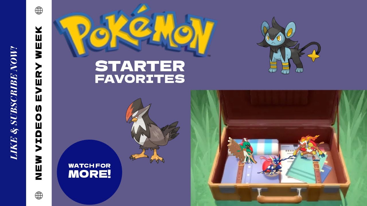 POKEMON: Tier List of my FAVORITE STARTERS - YouTube