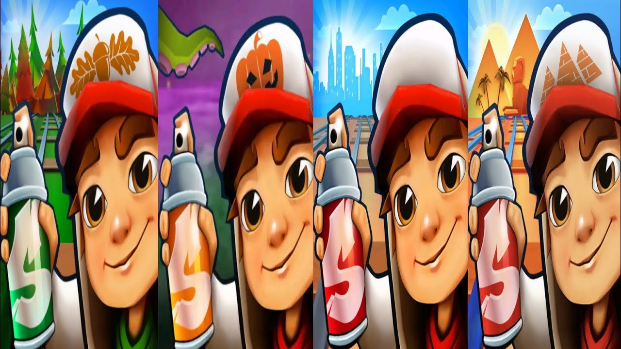 Subway Surfers Cairo VS Vancouver VS Cambridge VS Peru World Tour ...