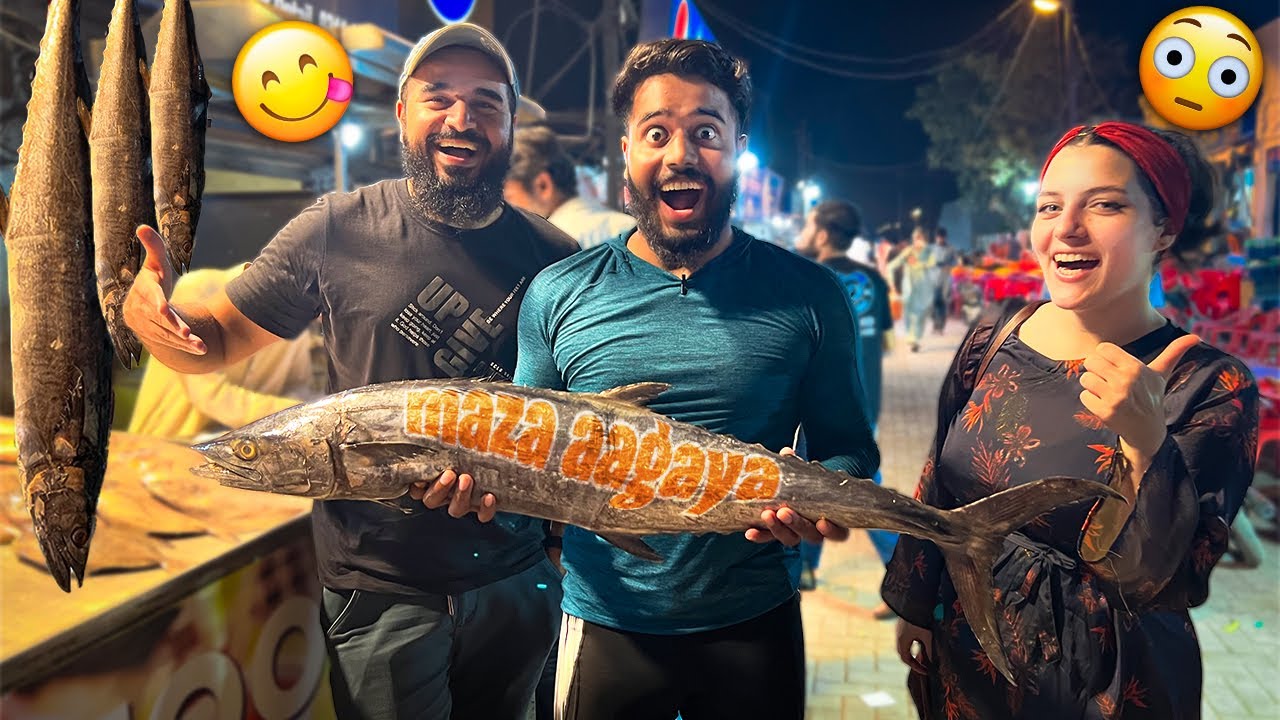 ITNI BARI FISH KHA KA MAZA AAGAYA|SYED FAHAD| THE FUN FIN | STREET FOOD ...