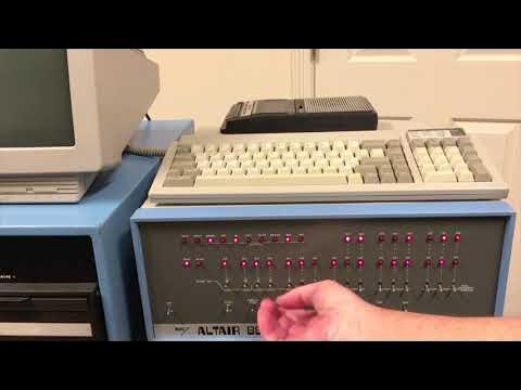 Early Altair 8800 - Adding a Floppy Drive - BASIC - YouTube
