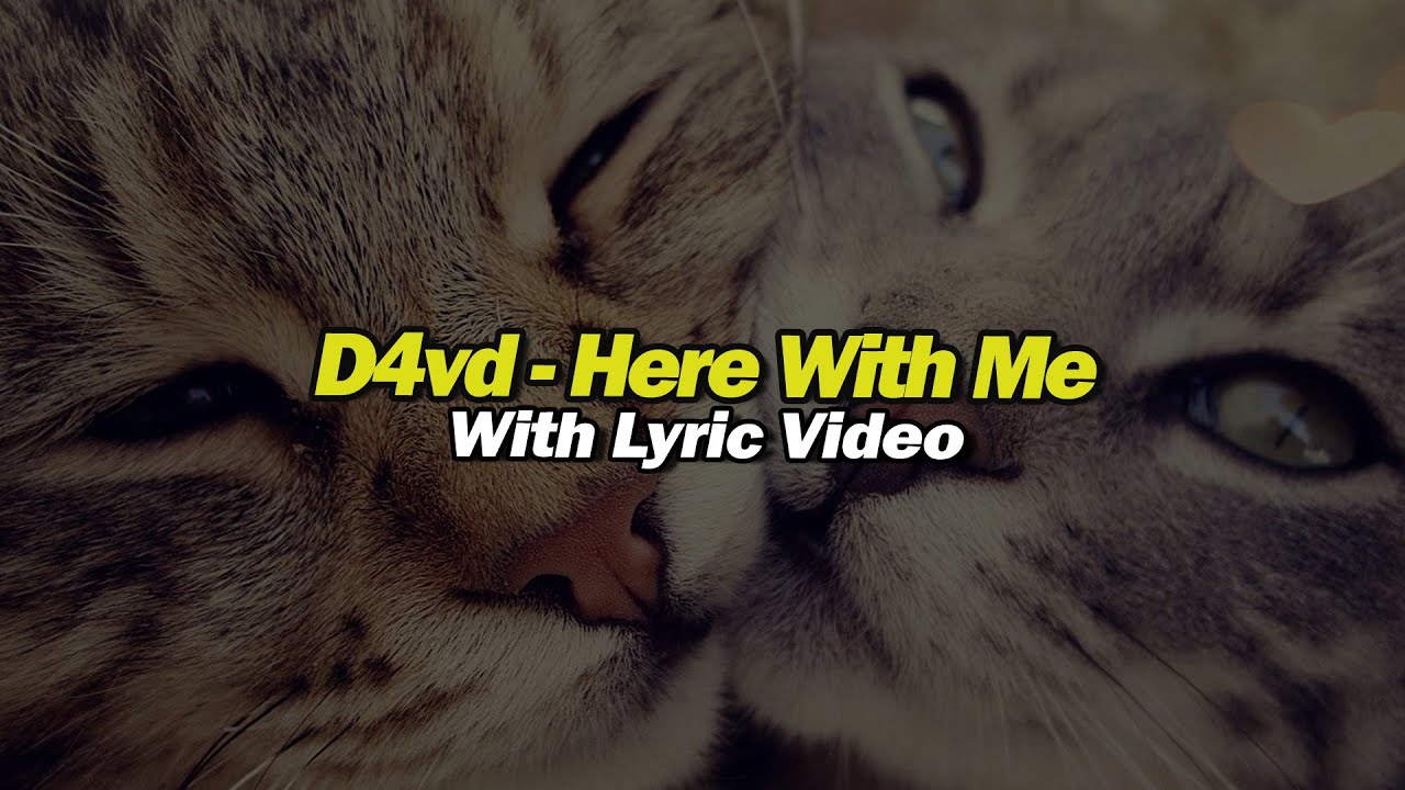 D4vd - Here With Me (Lyric Video) - YouTube