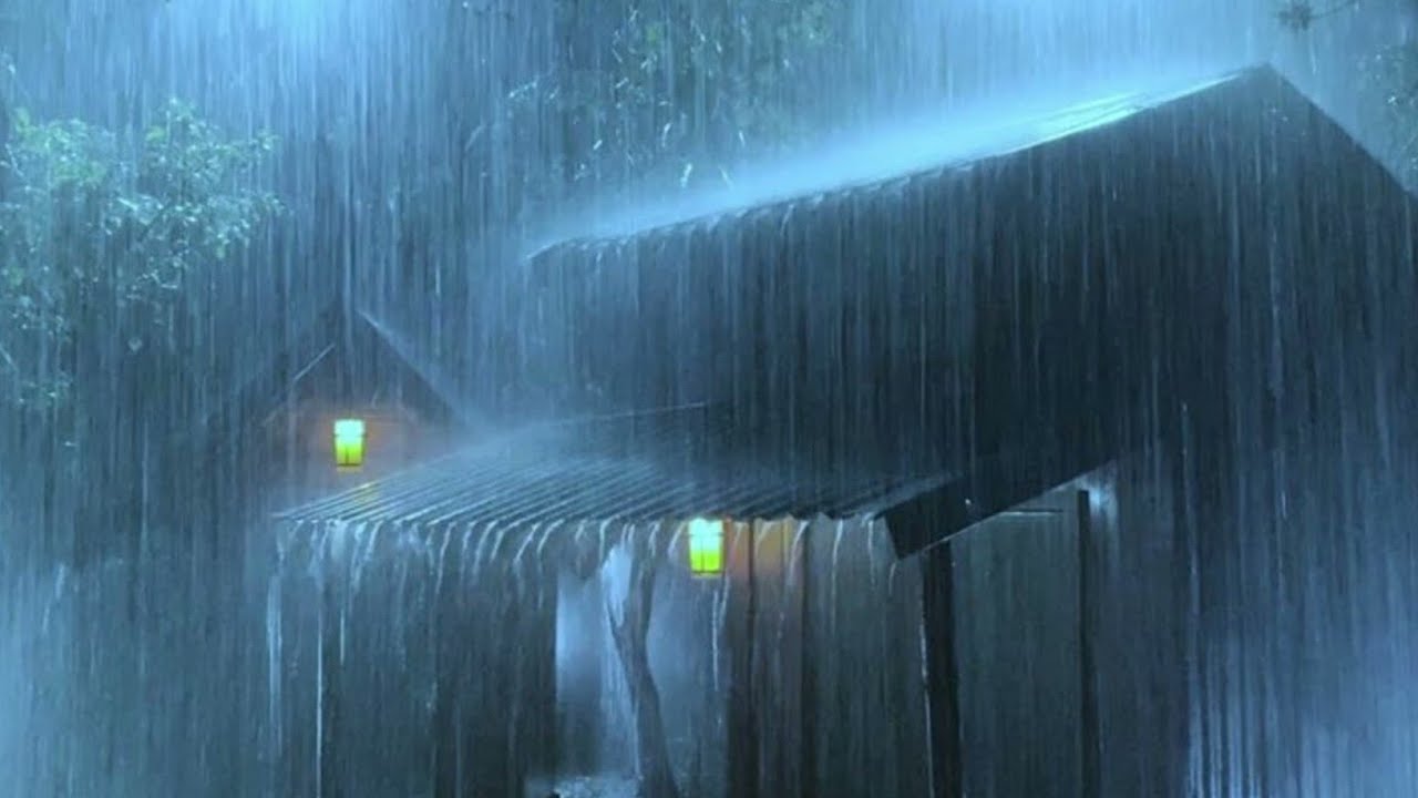 Sleep with the sound of heavy rain until you wake up - YouTube
