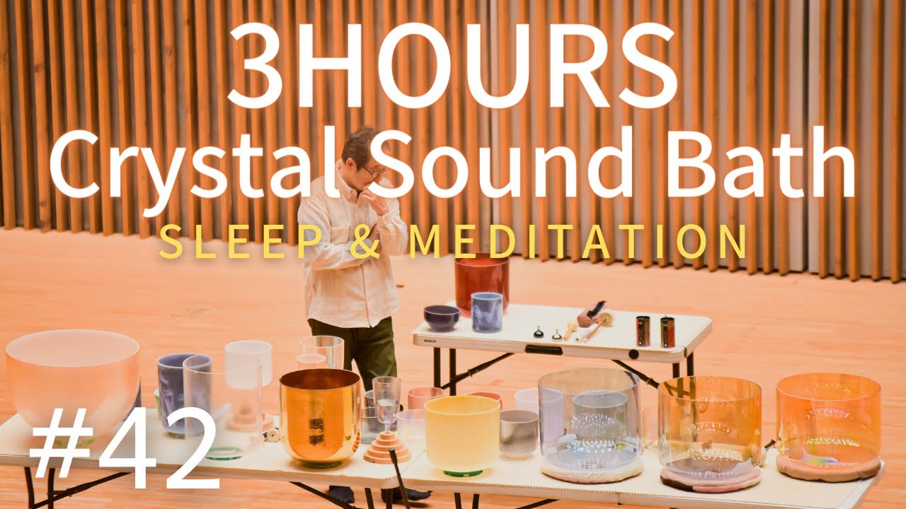 3 hours Crystal Sound Bath #42 - Alchemy Crystal Singing Bowls Healing ...