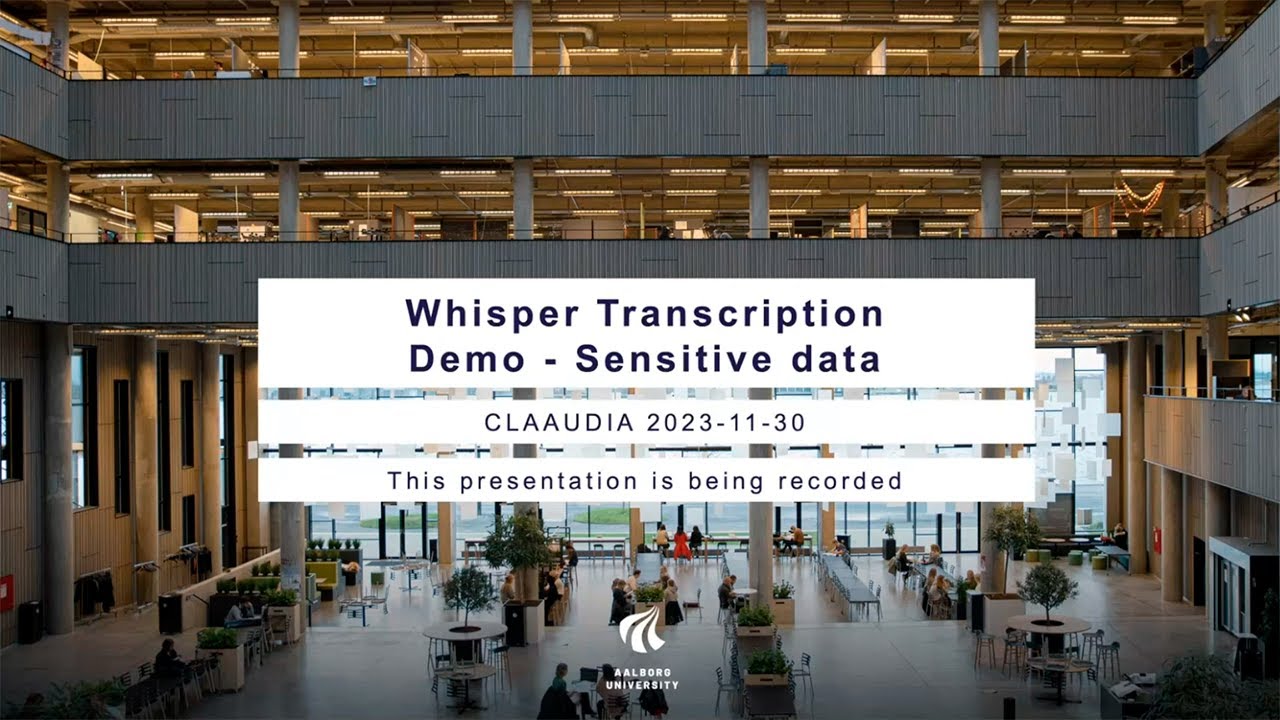 Whisper Transcription Demo - Sensitive data - YouTube