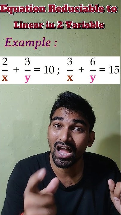 equations reducible to linear equations in 2 variable #class10th #math ...