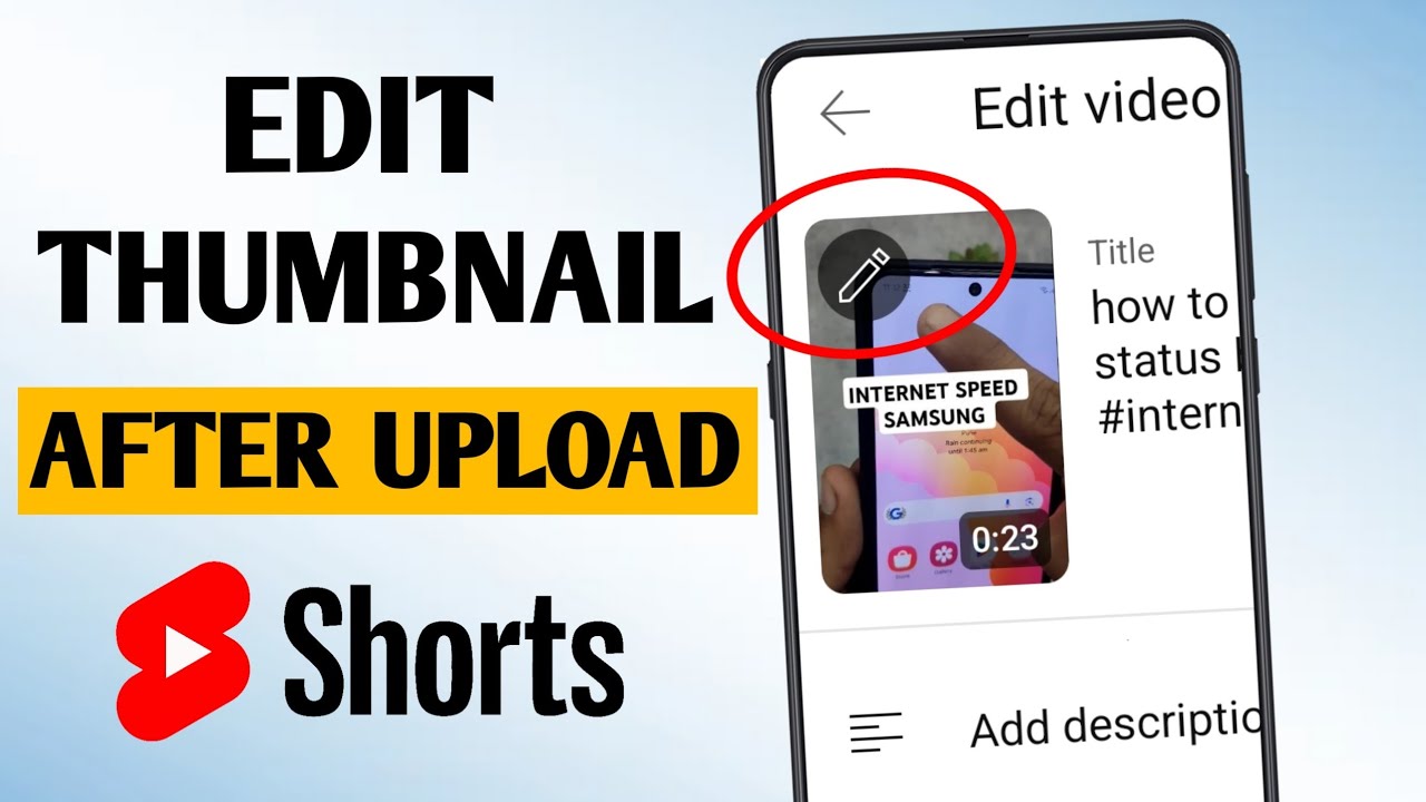 how to change youtube shorts thumbnail after posting | edit your shorts thumbnail - YouTube