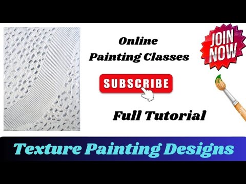Texture Painting Designs For Beginners|Online Painting Classes | Ramesh ...