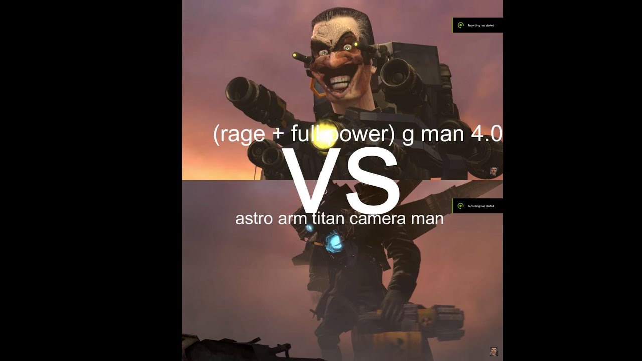 astro arm titan camera man vs rage + full power g man 4 0 - YouTube